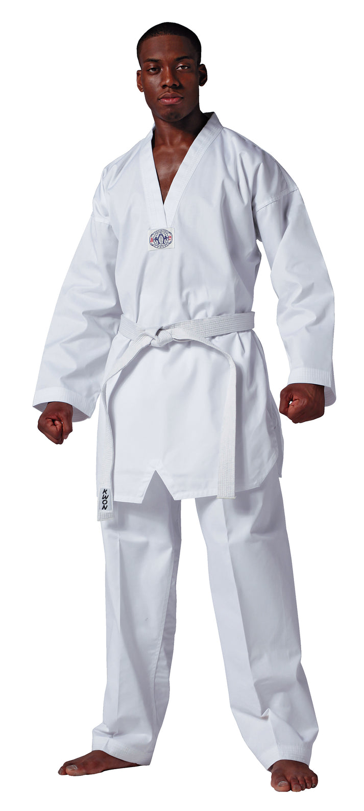 HADAN Student Uniform; white v-neck – KWON USA